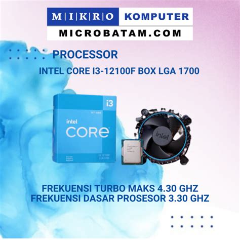 Processor Intel Core I3 12100f Box Lga 1700