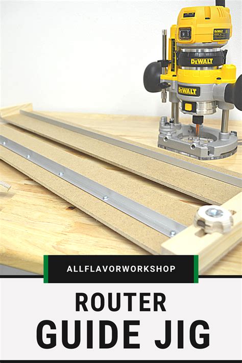 Achieve Flawless Woodworking With The Adjustable Router Guide Jig