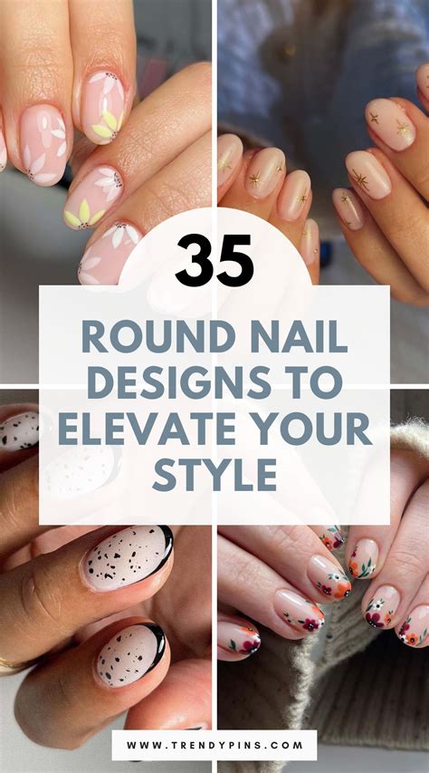 35 Eye Catching Round Nail Designs To Try This Season