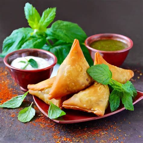 Premium Ai Image Samosa Or Singara Traditional Fried Or Baked