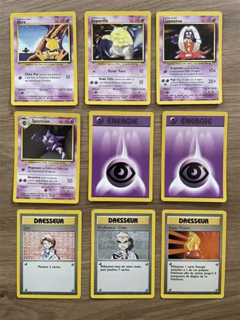 LOT DE 9 cartes Pokémon Wizards Set de Base Bon état EUR 12 00