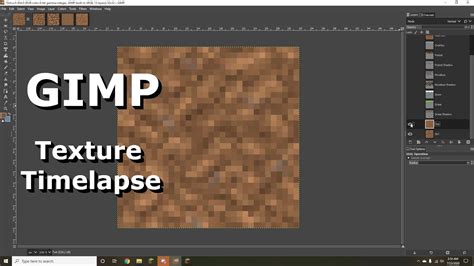 Minecraft Dirt Texture Tutorial Gimp Youtube