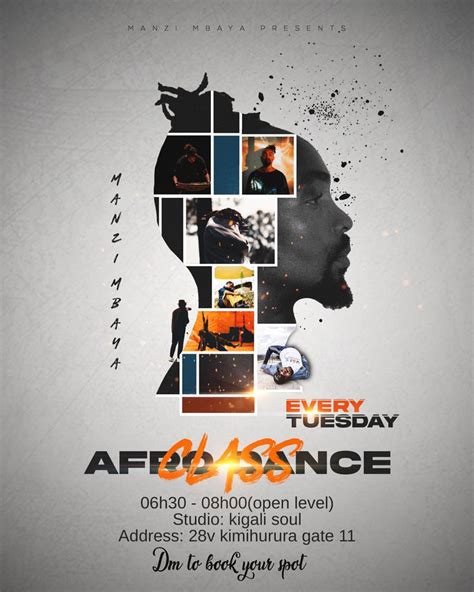 Afro Dance Class Creative Poster
