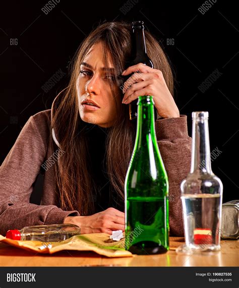 Woman Alcoholism Image And Photo Free Trial Bigstock