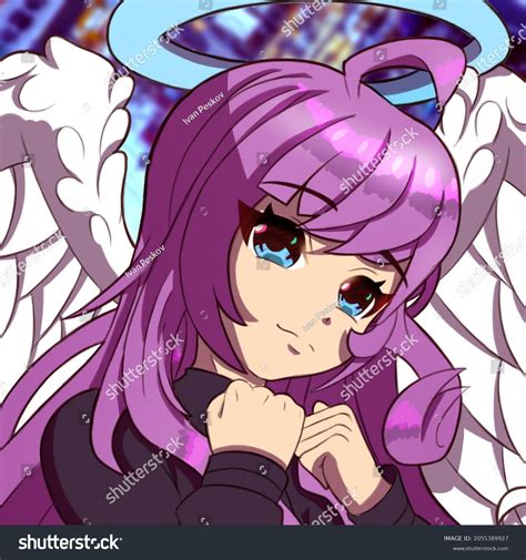 Sexy Anime Manga Angel Girl White Stock Illustration Shutterstock