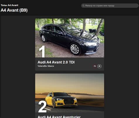 В ТОПе — audi a4 avant b9 2 л 2016 года просто так drive2
