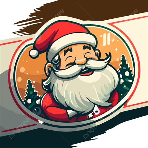 Dibujo Realista De Santa Claus Fröhlicher Weihnachtsmann Lächelnder