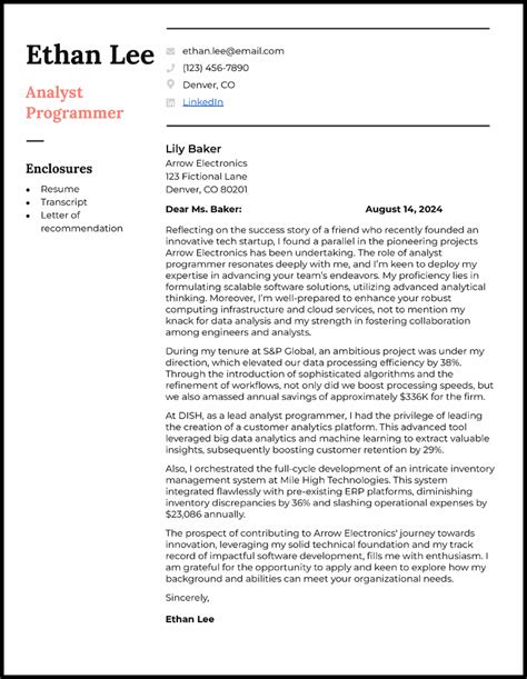 5 Programmer Cover Letter Examples