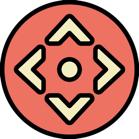 Move Button Generic Outline Color Icon