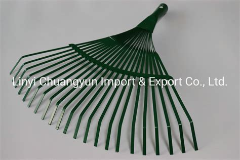 22 Teeth Carbon Steel Garden Sweeping Grass Leaf Rake China Rake And