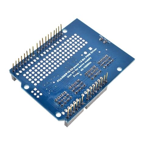 shield 16 canais pwm 12bits para servos por i2c
