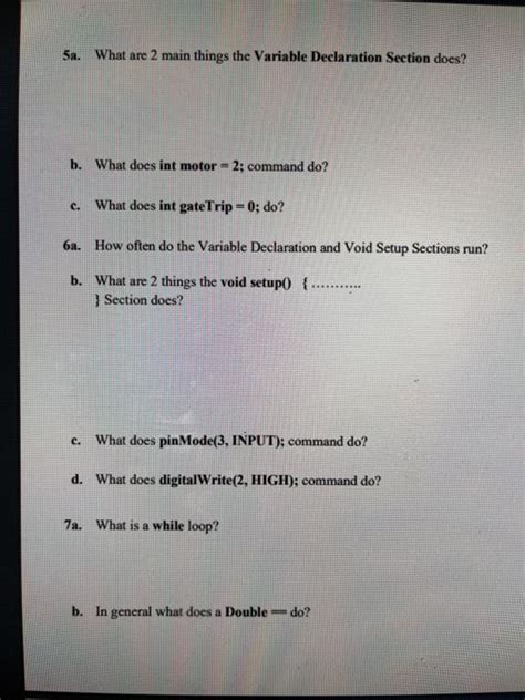 Solved Arduino HW Name Sec A What Is Mechatronics B Chegg Com