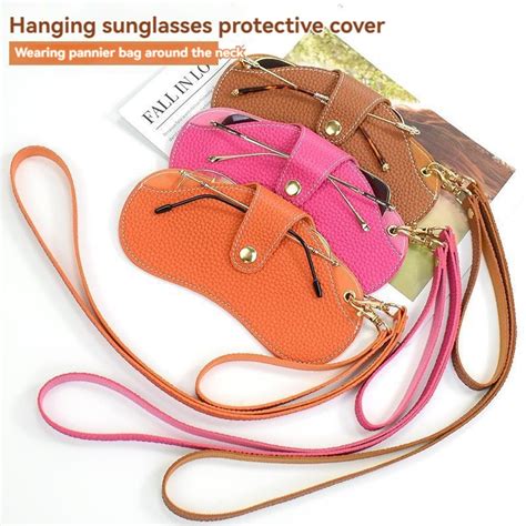 Popular Serpentine Sunglasses Cases Solid Color Sunglasses Bag Glasses