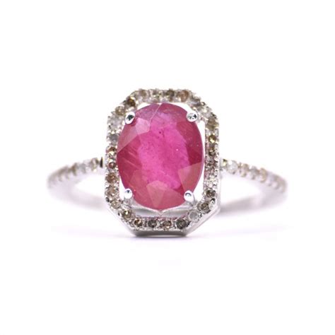 Ring Platinum 362ct Tw Diamond Natural Ruby Pink Ruby Of Luxury Auction Online Catawiki