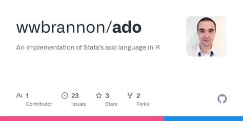 Github Wwbrannonado An Implementation Of Statas Ado Language In R