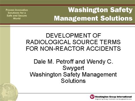 development of radiological source terms for nonreactor accidents