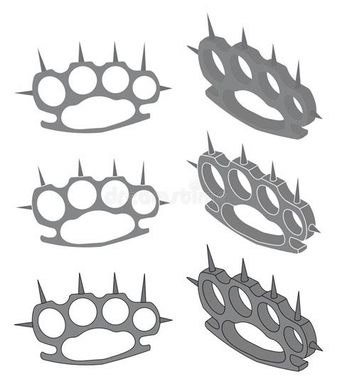 Brass Knuckle Fist Stock Vector Illustration Of Martial 23095640