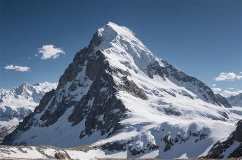 The Apex Of Winters Serenity Premium Ai Generated Image