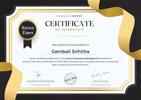 srihitha gembali on linkedin hr asianatimes internship humanresource learning…