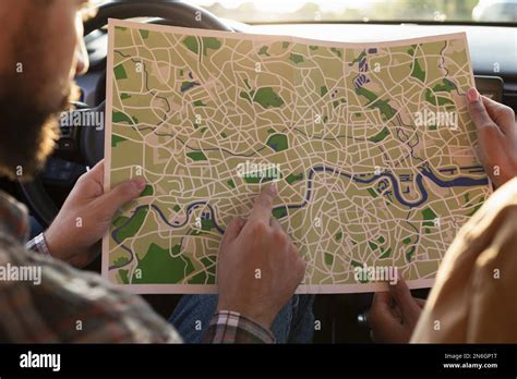 Man Woman Checking Map Car Resolution And High Quality Beautiful