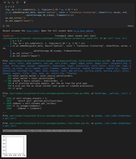 An Error While Running Mouse Cerebellum Ipynb Issue Messcode