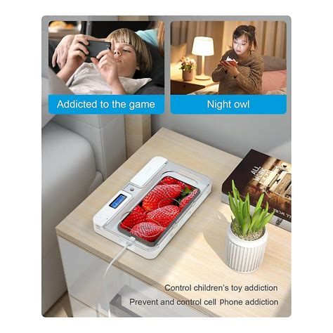 Transparent Smart Timer Phone Locker Box Self Discipline Cell Phone Timed Lock Box Mobile Timing