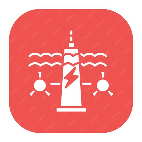 Premium Vector Tidal Power Vector Illustration