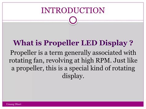 Led Display Propeller Ppt