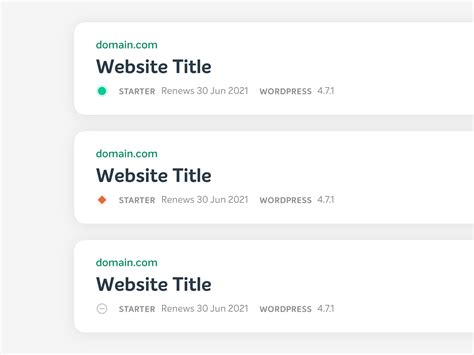 Website Status By Igor Pascoal On Dribbble