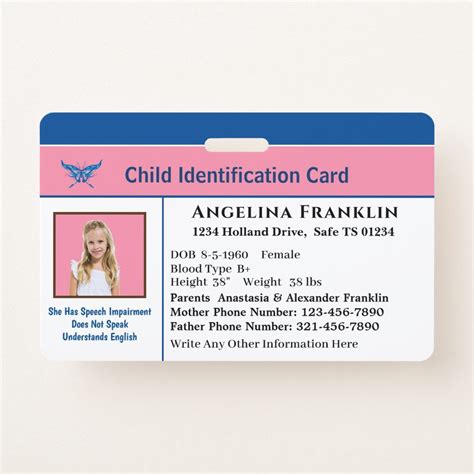 Blood Type Identification Card Blood Type Relation