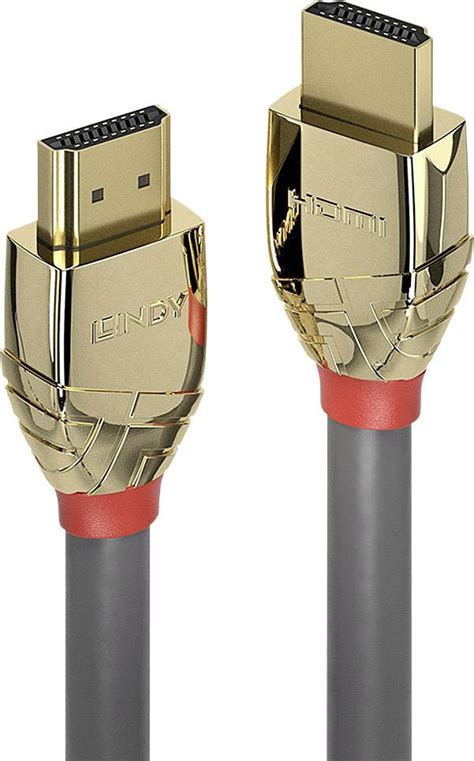 Lindy Hdmi Cable Hdmi A Plug Hdmi A Plug 2000 M Grey 37868 Hdmi Cable