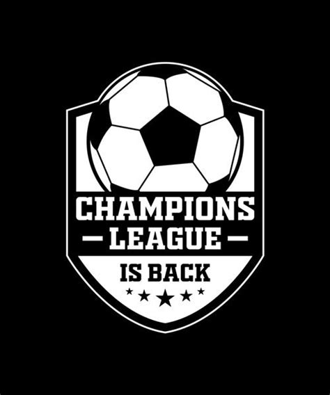 لیگ قهرمانان وفا بازگشته است مسابقات قهرمانی تی شرت فوتبال وکتور نشان توپ ورزشی 1617537