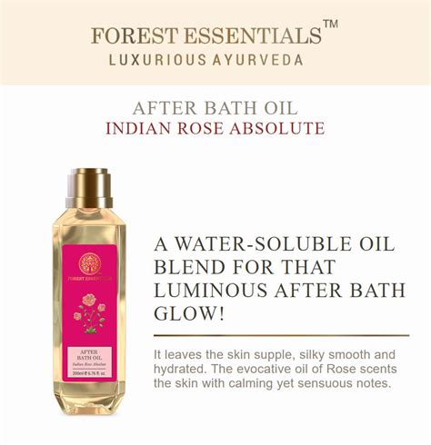 Forest Essentials After Bath Oil Indian Rose Absolute 130 Ml