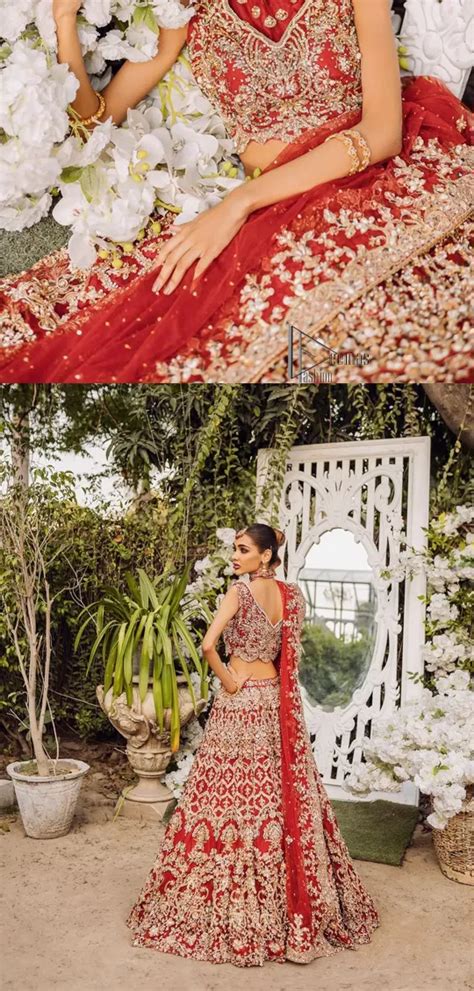 Red Halter Neck Blouse Lehenga N Dupatta Reception Outfit