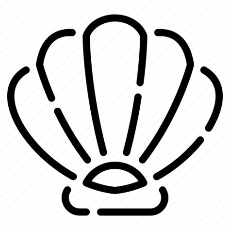 Seashell Icon Download On Iconfinder On Iconfinder
