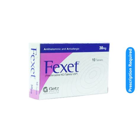 Fexet 30mg Rs1600 Mycarelk Sri Lanka