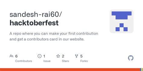 Github Sandesh Rai60hacktoberfest A Repo Where You Can Make Your