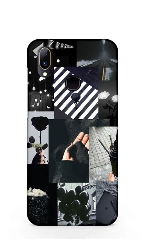 Aesthetic Black Vivo Y83 Pro Mobile Cover GOCOVERS