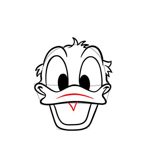 Festive Artistry How To Draw Donald Ducks Face In 16 Steps