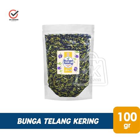 Jual Bunga Telang Kering Dried Butterfly Pea Flower Teh Bunga