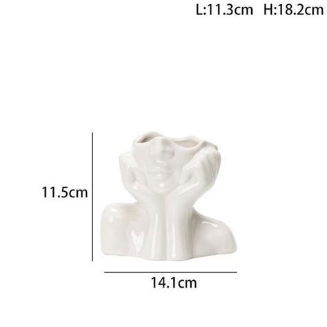 VASE o Vase en céramique de style scandinave pour femme modèle de corps Art moderne vase à