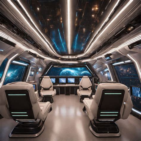 The Bridge Command Center Of A Massive Futuristic Highly Adv By Rob