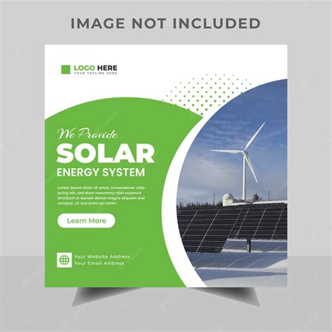 Premium Vector Solar Energy Instagram Post Or Social Media Post Template