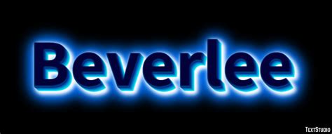 Beverlee Text Effect And Logo Design Name