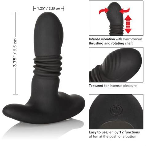 eclipse thrusting rotator probe black sex toys at adult empire