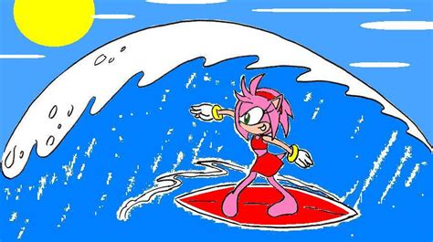 Amy Rose On The Beach1 By Silencix On Deviantart