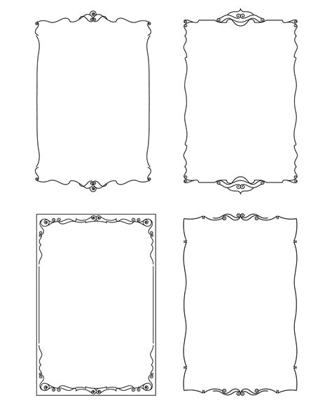 Premium Vector Vector Frames Black On A White Background