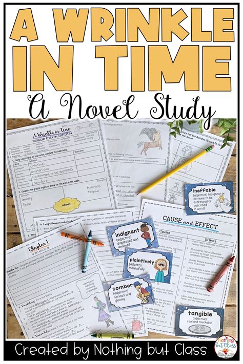 A Wrinkle In Time Novel Study Unit Chapter Comprehension Activities