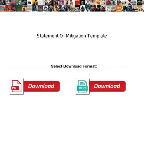 Statement Of Mitigation Template Pdf Docdroid