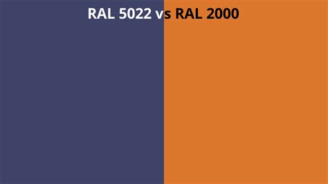 Ral 5022 Vs 2000 Ral Colour Chart Uk